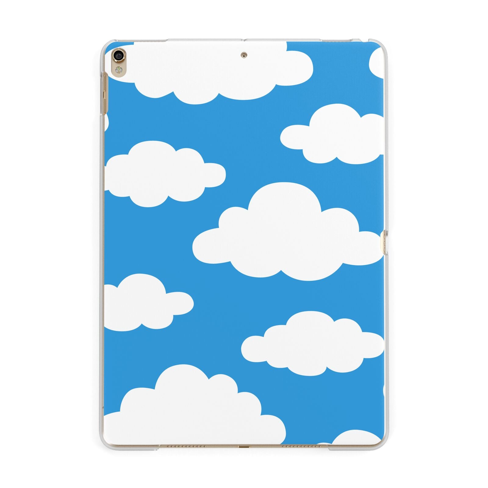Cartoon Clouds and Blue Sky iPad Case – Dyefor
