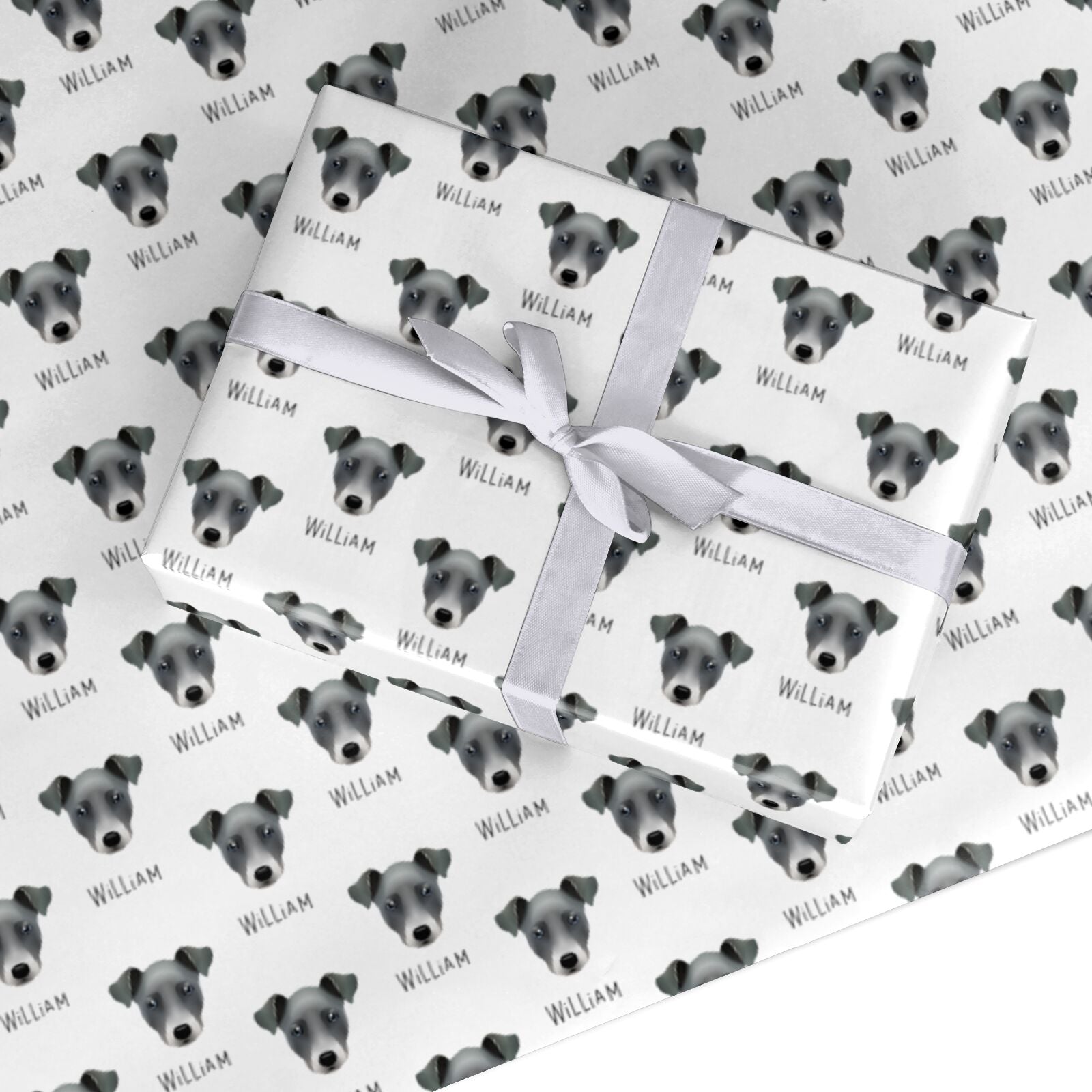 Chi Staffy Bull Icon with Name Wrapping Paper – Dyefor