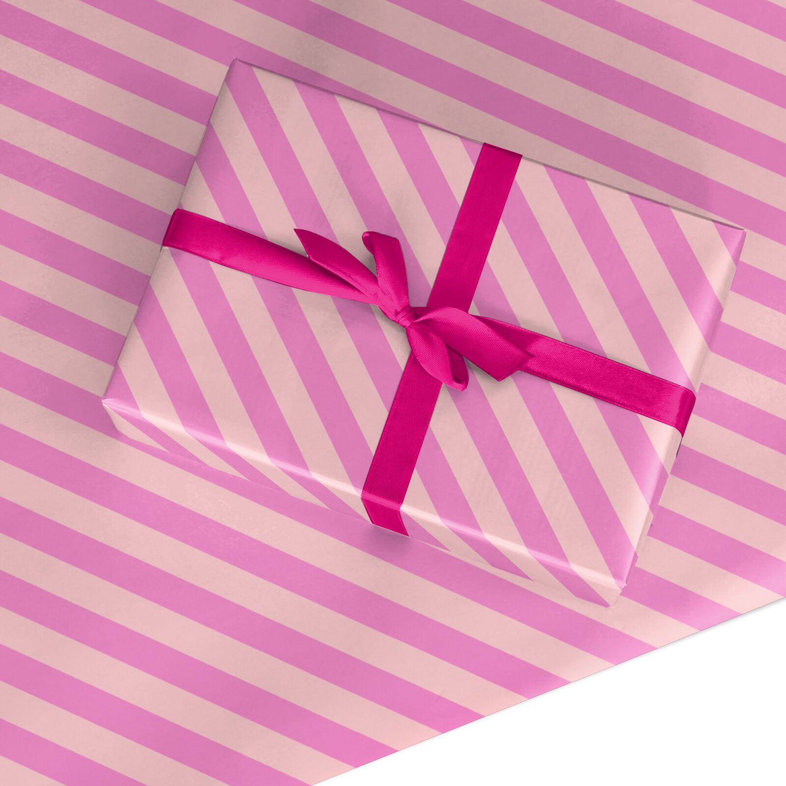 Pink Diagonal Stripe Wrapping Paper – Dyefor