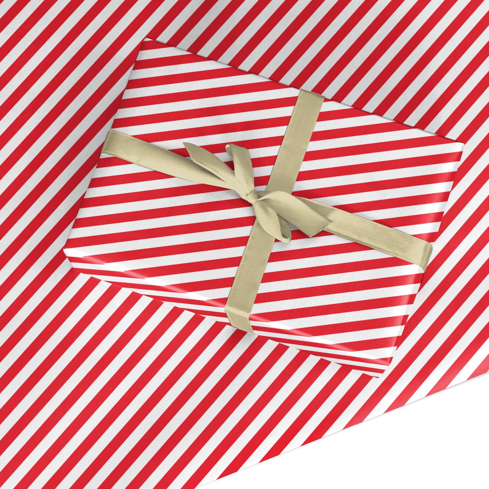 Red and White Striped Wrapping Paper – Dyefor