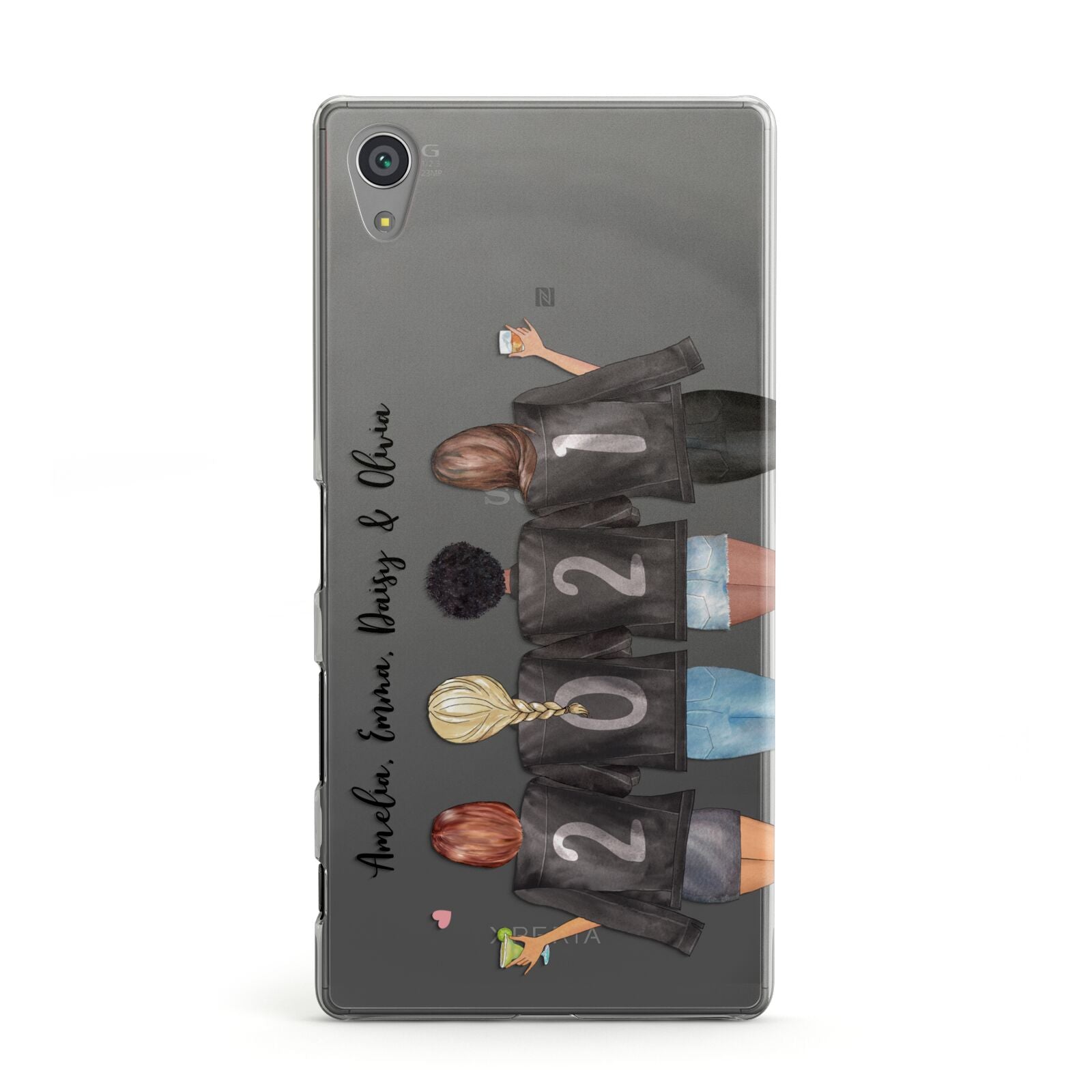 4 Best Friends with Names Sony Case – Dyefor