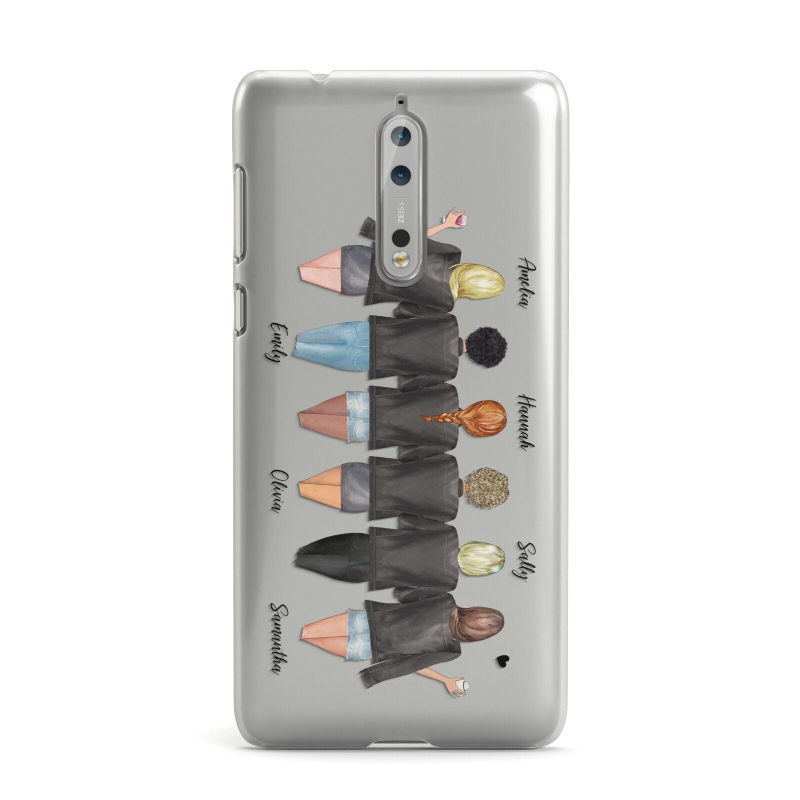 6 Best Friends with Names Nokia Case – Dyefor