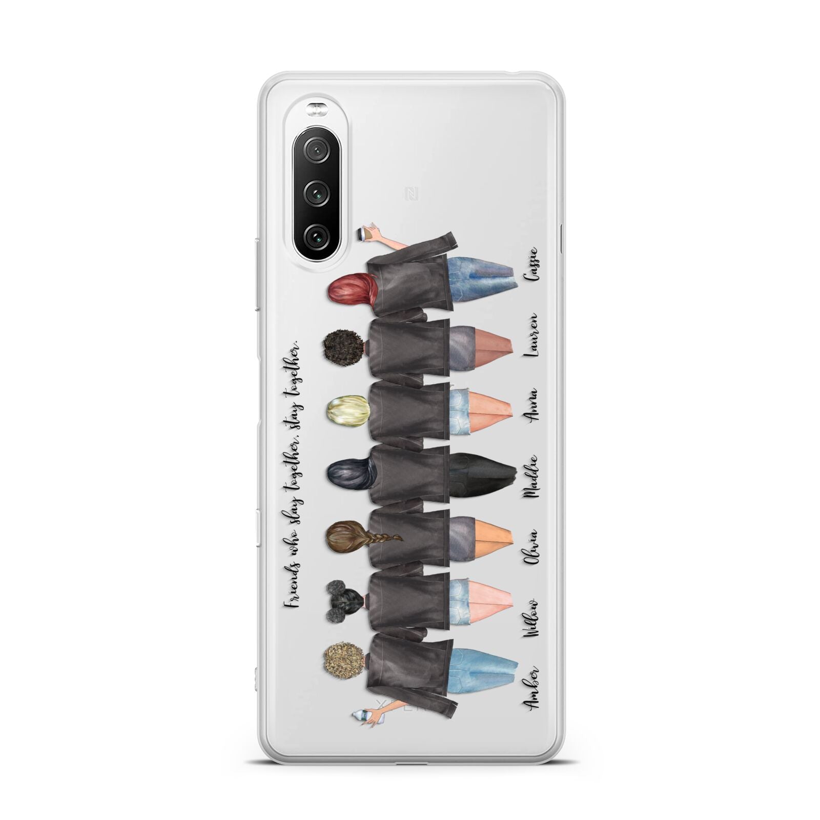 7 Best Friends with Names Sony Case – Dyefor