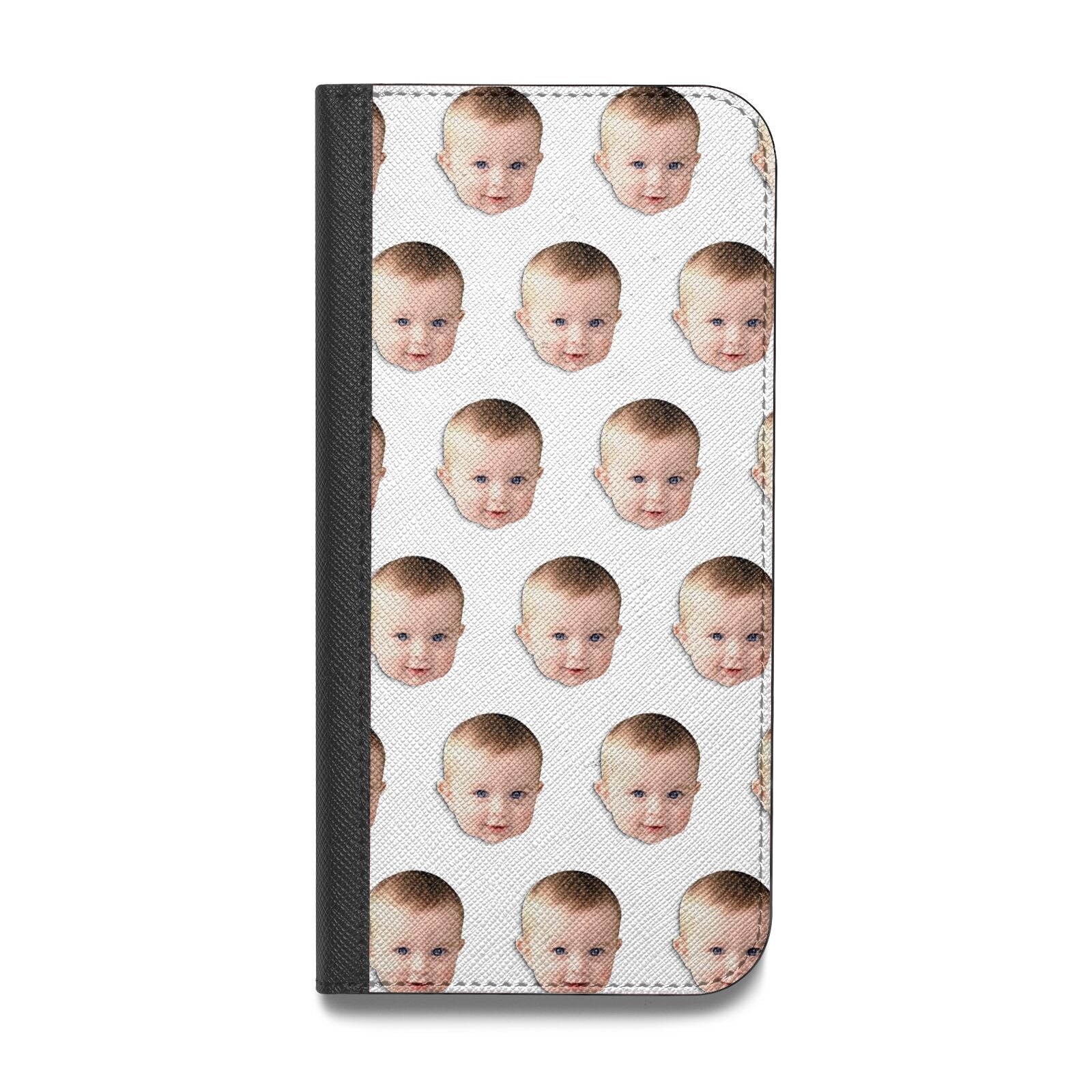 Baby Face Vegan Leather Flip iPhone Case – Dyefor
