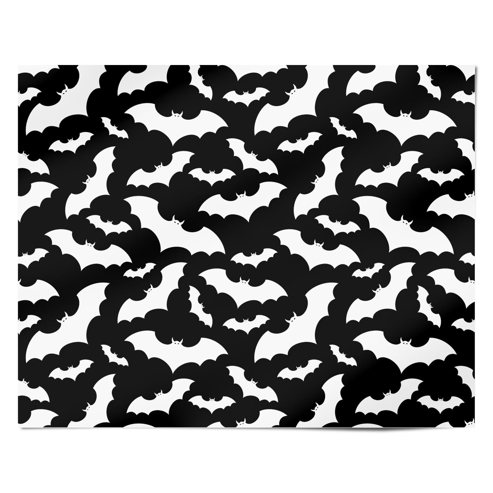 Black and White Bats Wrapping Paper – Dyefor