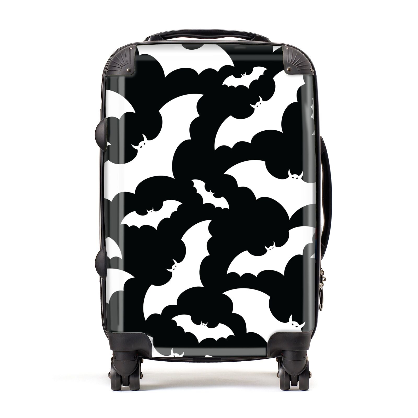 Black and White Bats Suitcase – Dyefor
