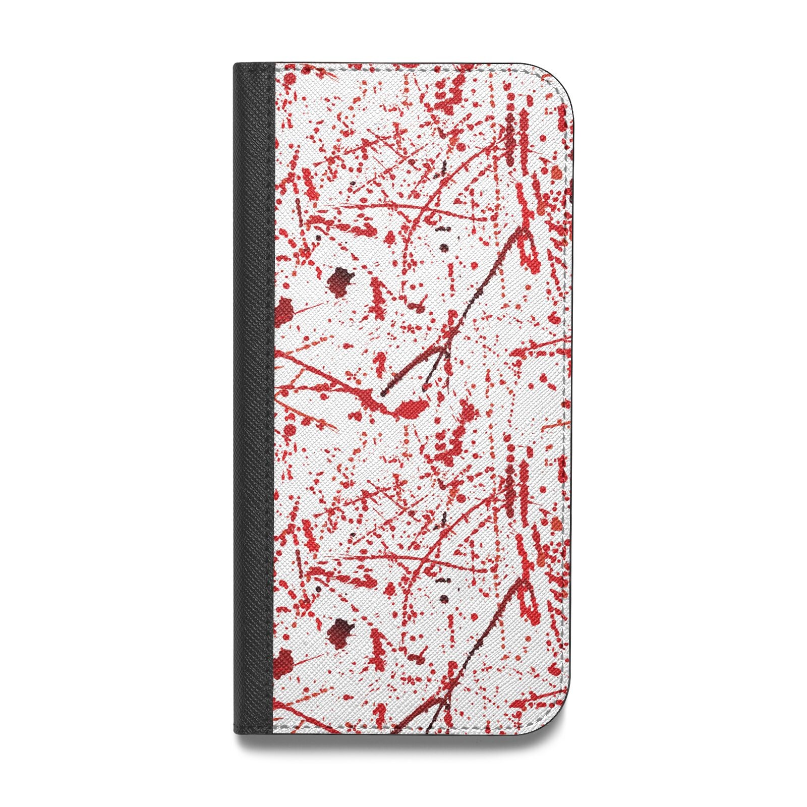 Blood Splatter Vegan Leather Flip iPhone Case – Dyefor