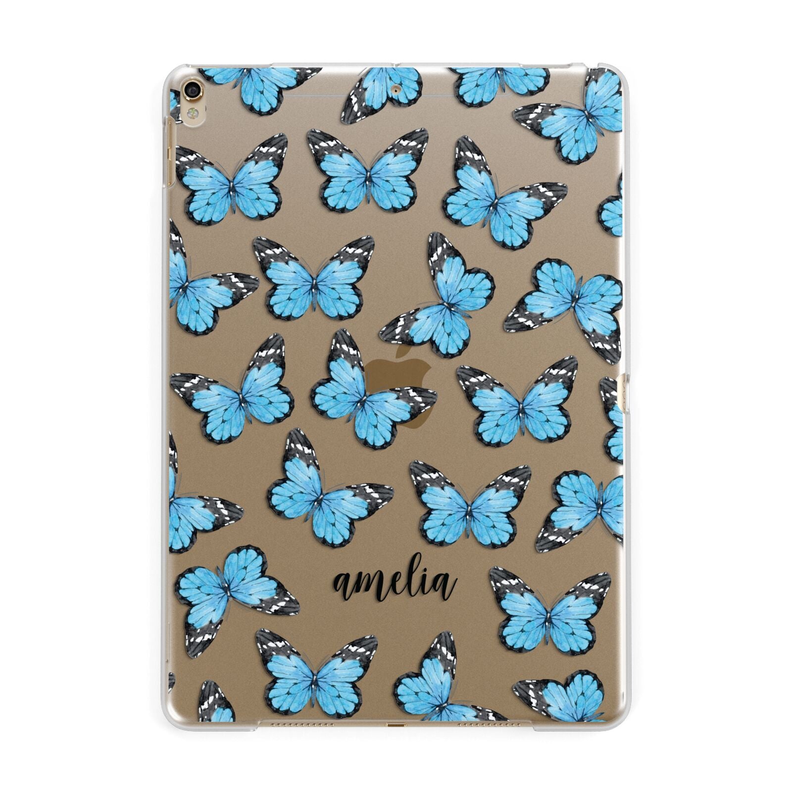 Blue Butterflies with Name iPad Case – Dyefor