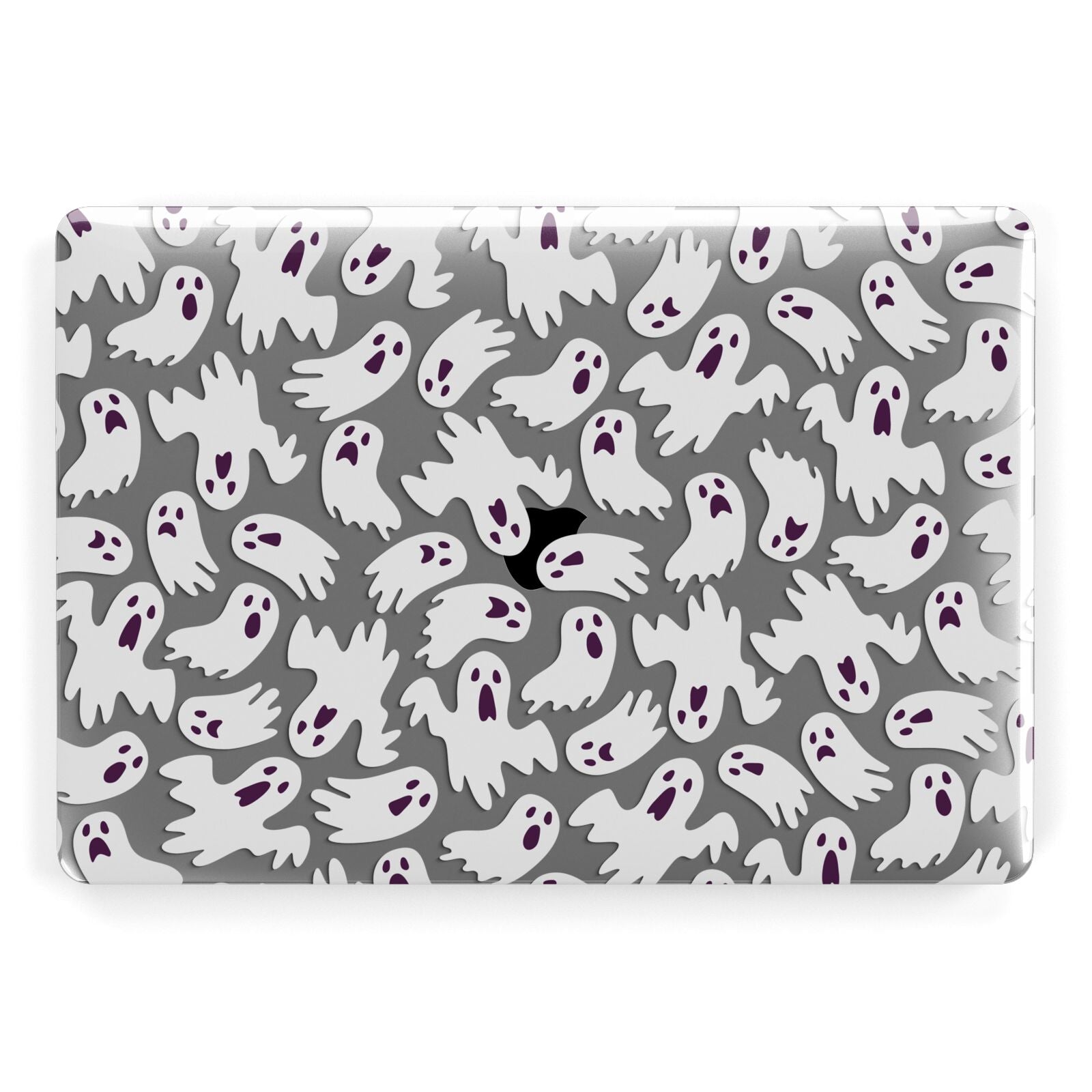 Crowd of Ghosts with Transparent Background Macbook Case – Dyefor