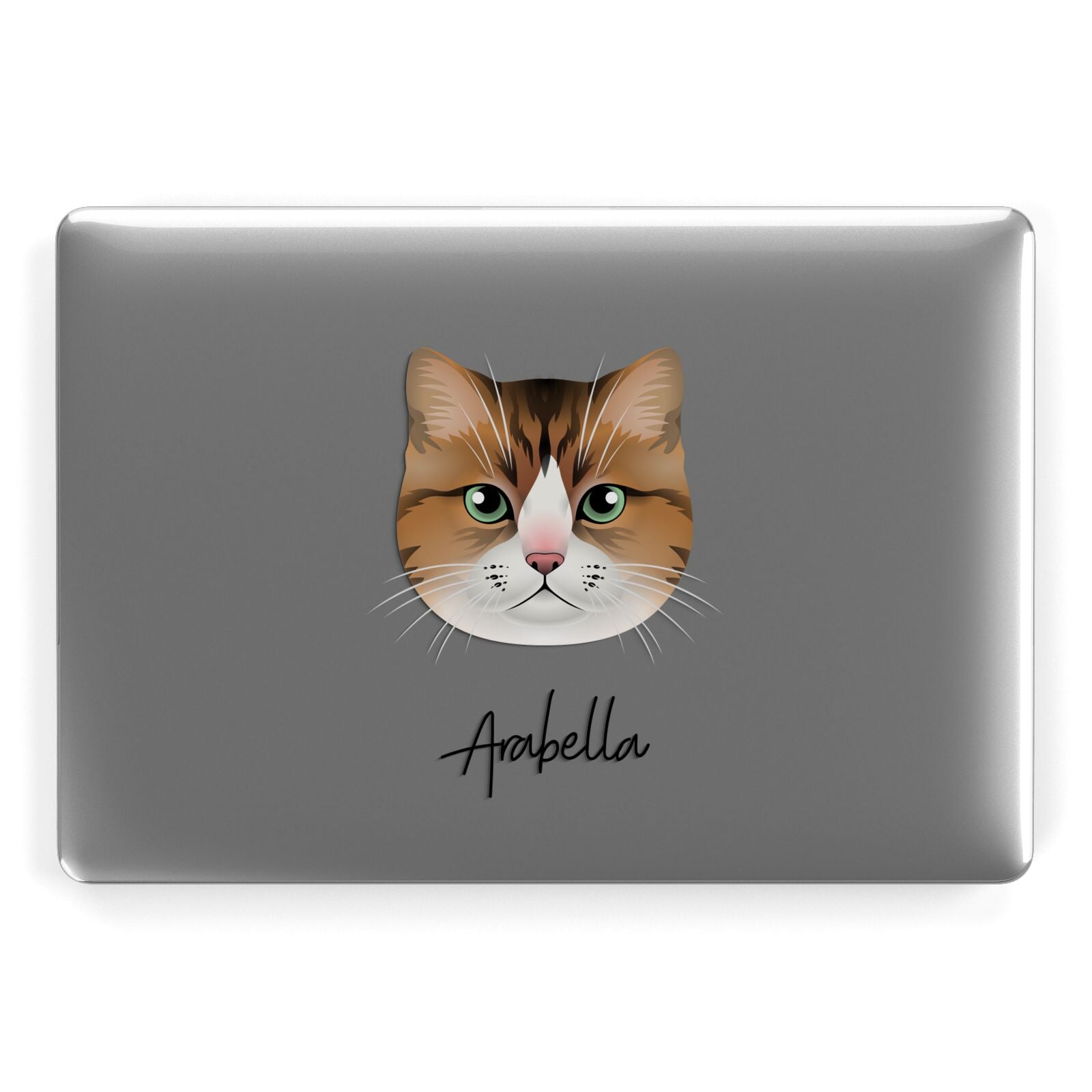 Custom Cat Illustration with Name Macbook Case – Dyefor