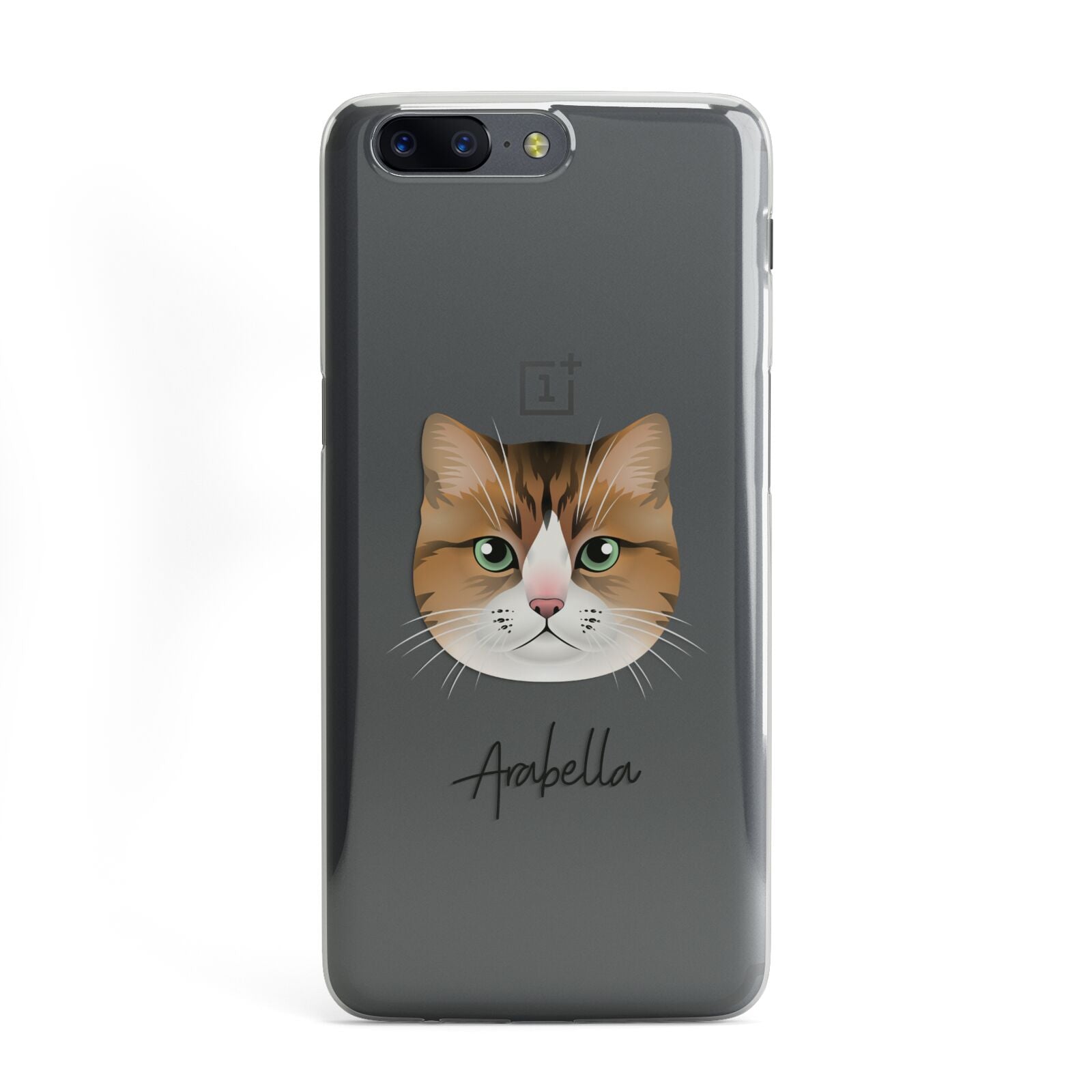Custom Cat Illustration with Name OnePlus Case – Dyefor
