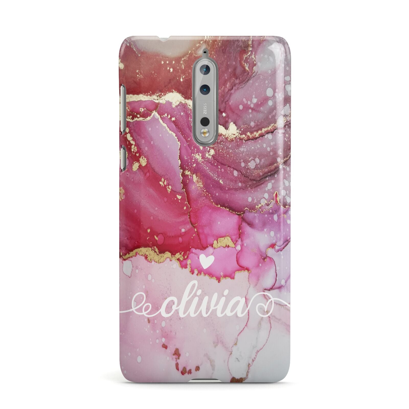 Custom Pink Marble Nokia Case – Dyefor