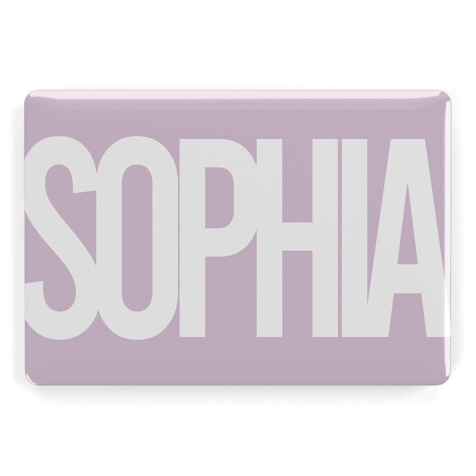 Dusty Pink with Bold White Text Macbook Case – Dyefor