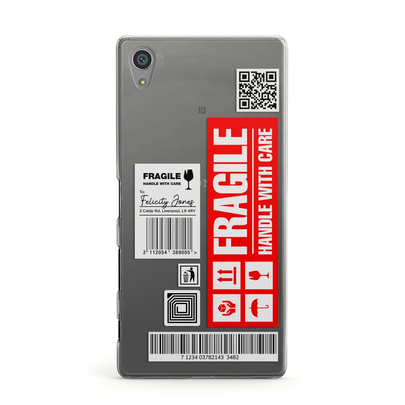 Fragile Parcel Labels with Name Sony Case – Dyefor
