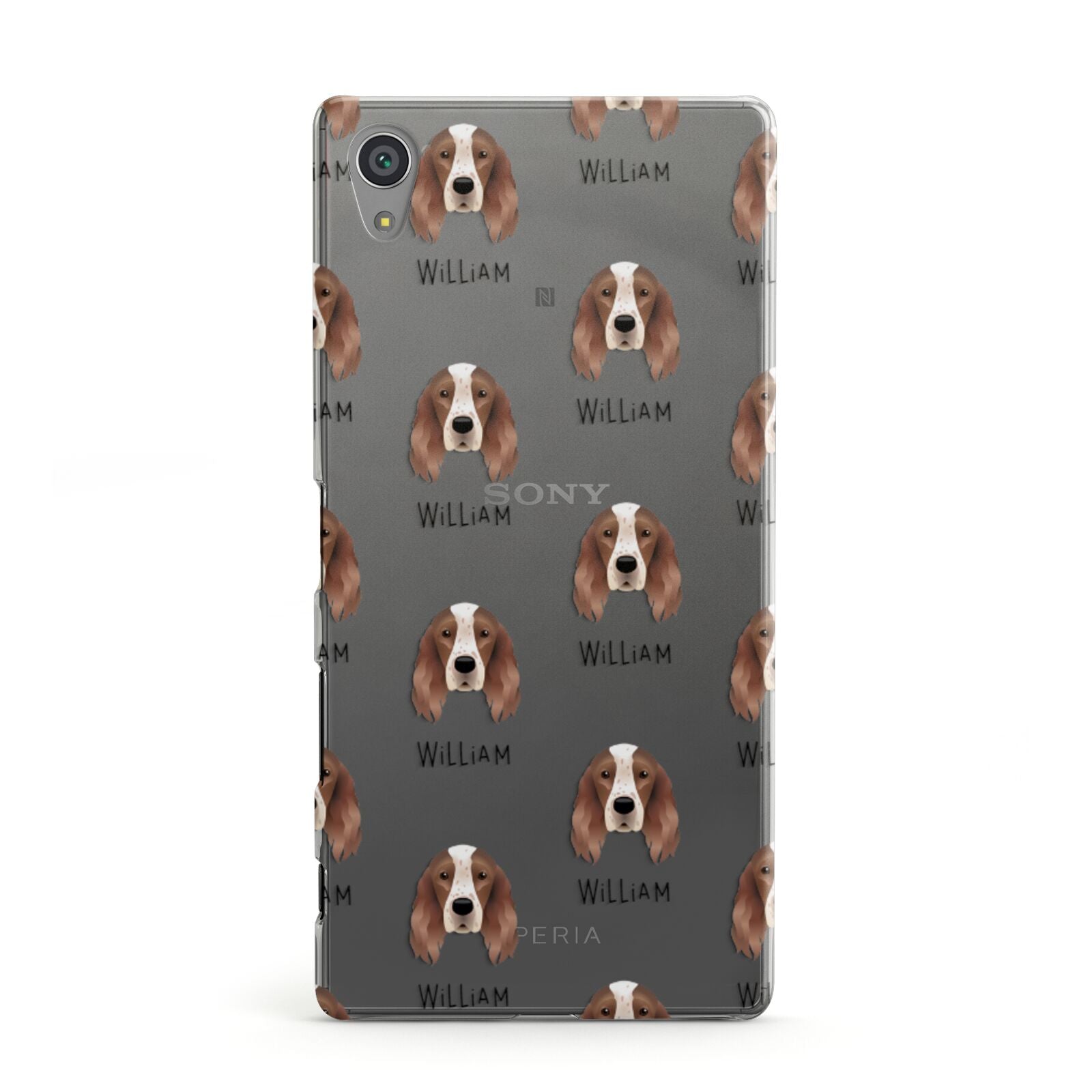 Irish Red & White Setter Icon with Name Sony Case – Dyefor