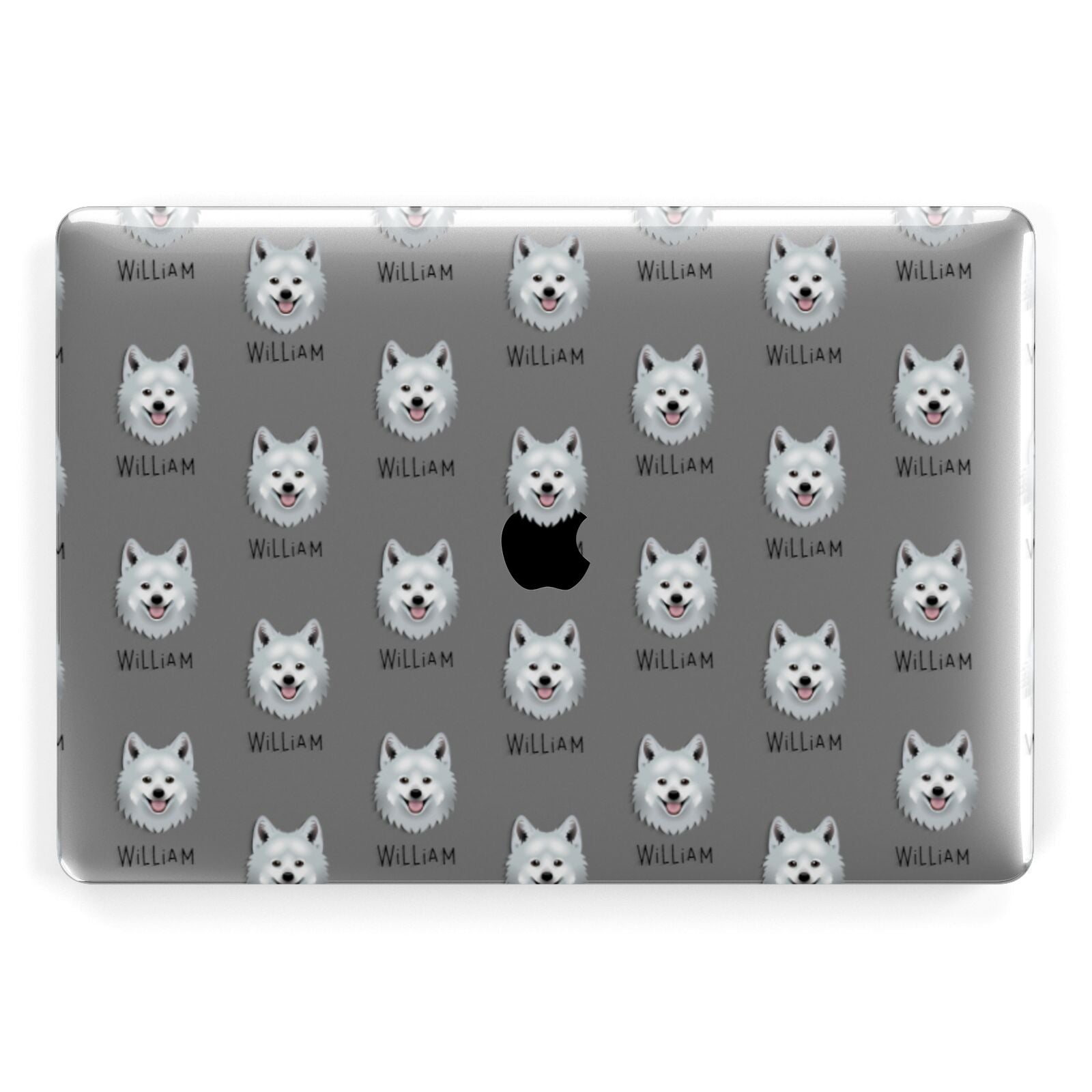 Japanese Spitz Icon with Name Macbook Case – Dyefor