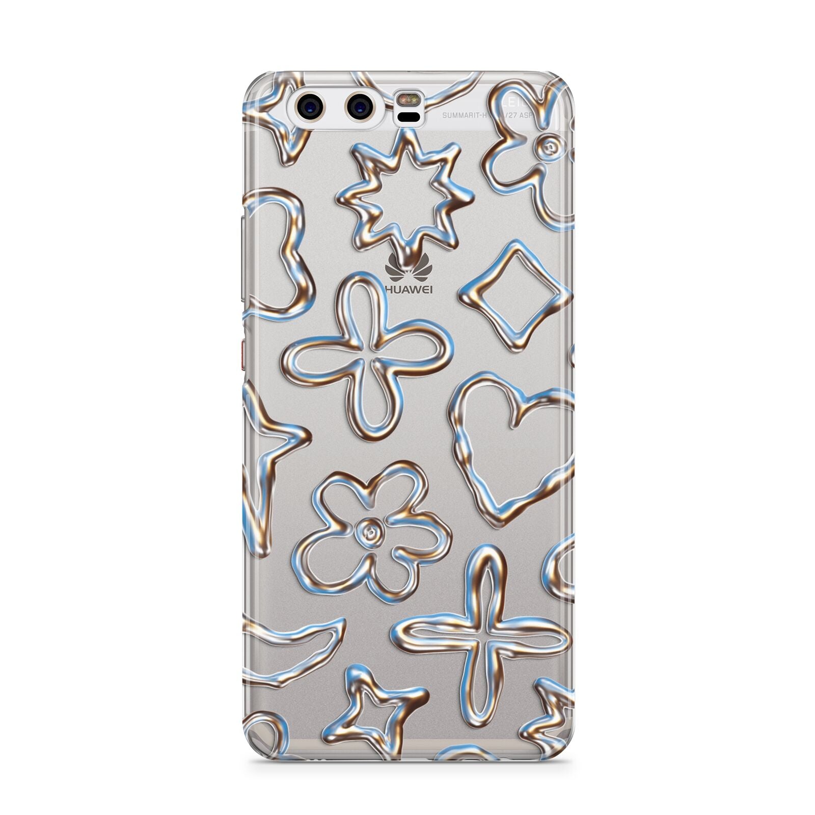 Liquid Chrome Doodles Huawei Case – Dyefor