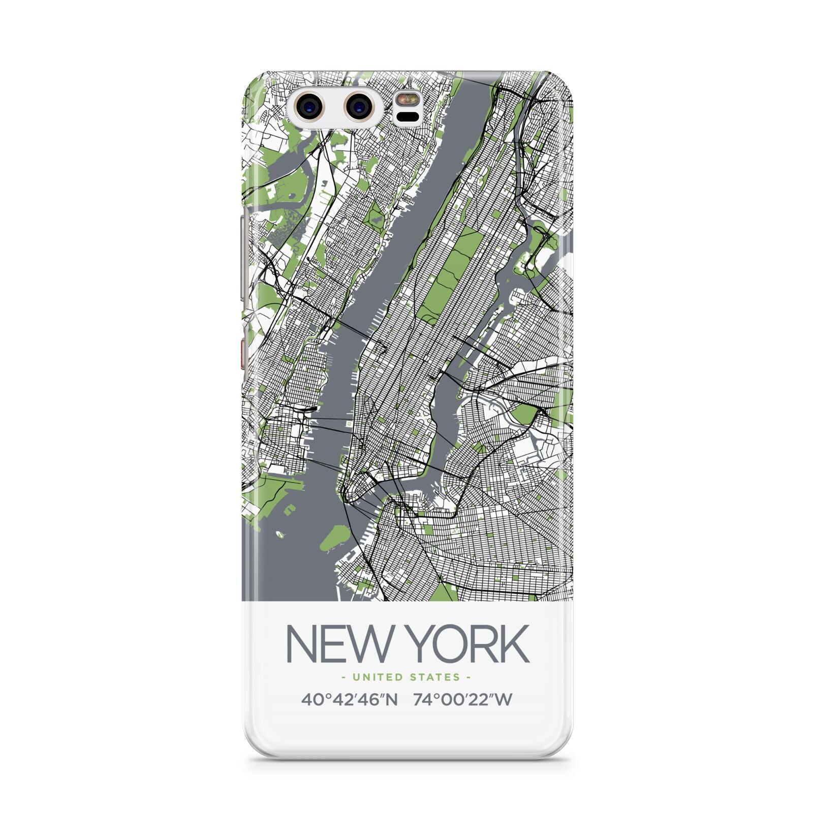 Map of New York Huawei Case – Dyefor