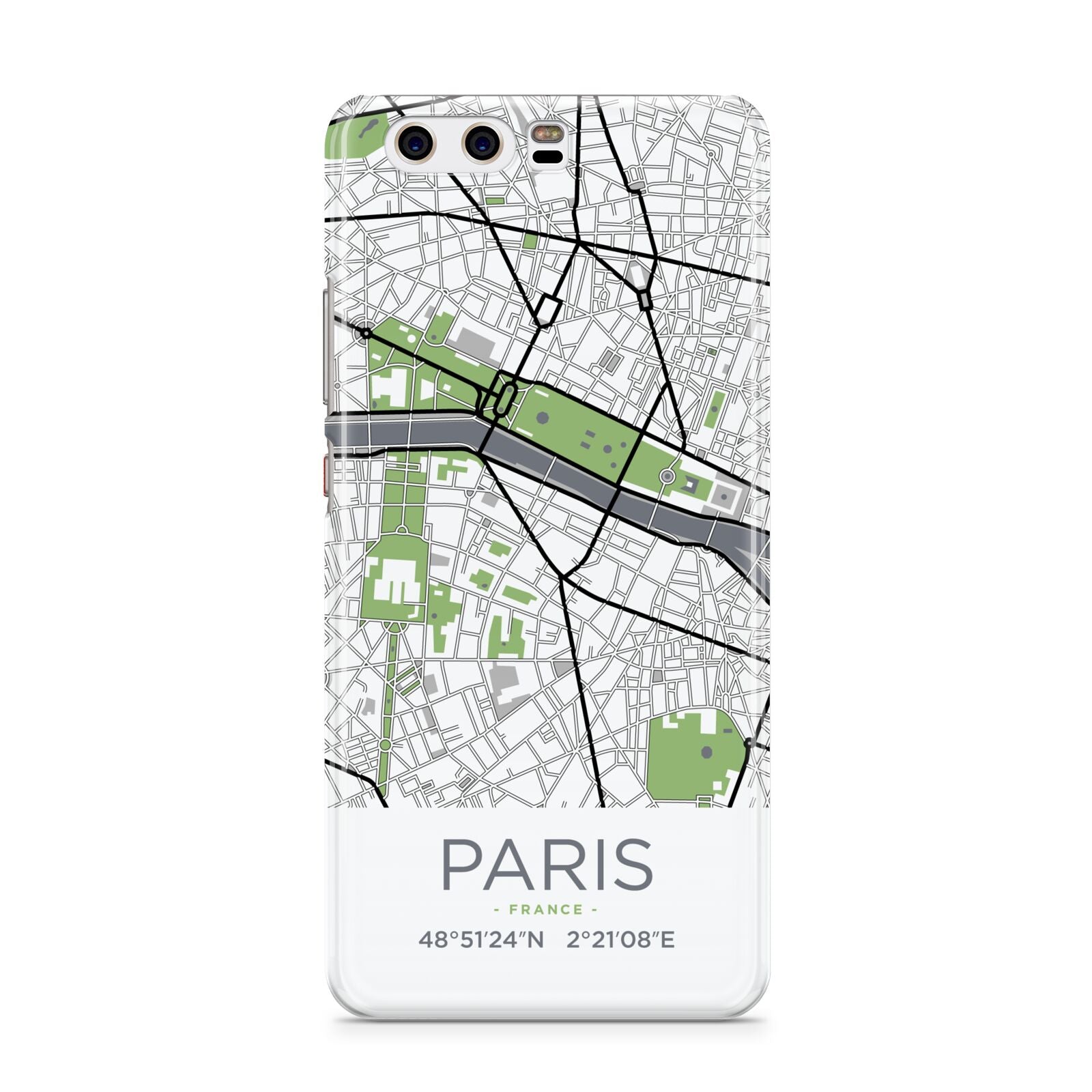 Map of Paris Huawei Case – Dyefor