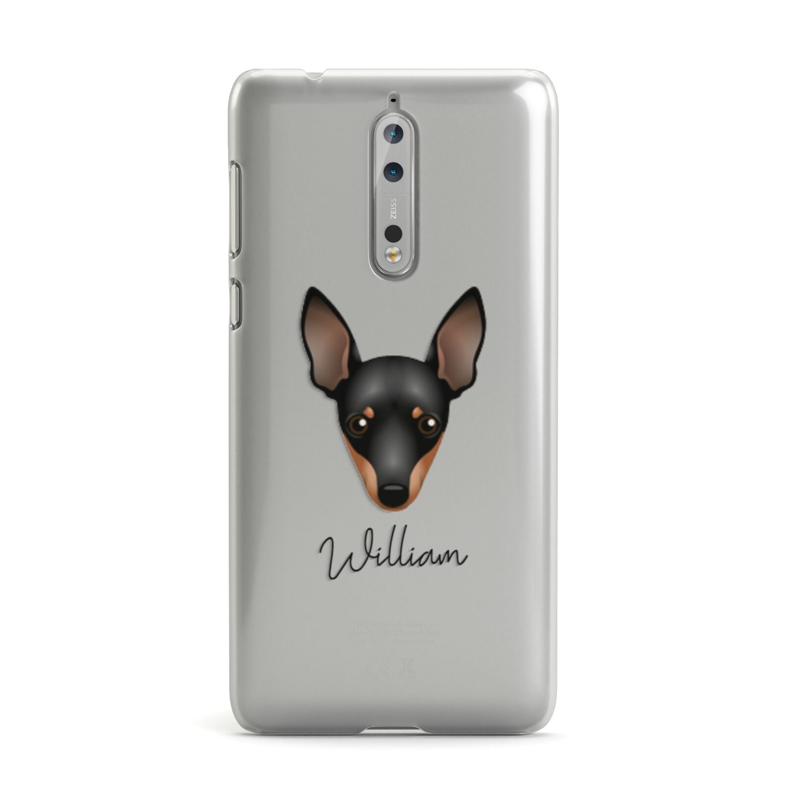 Miniature Pinscher Personalised Nokia Case – Dyefor