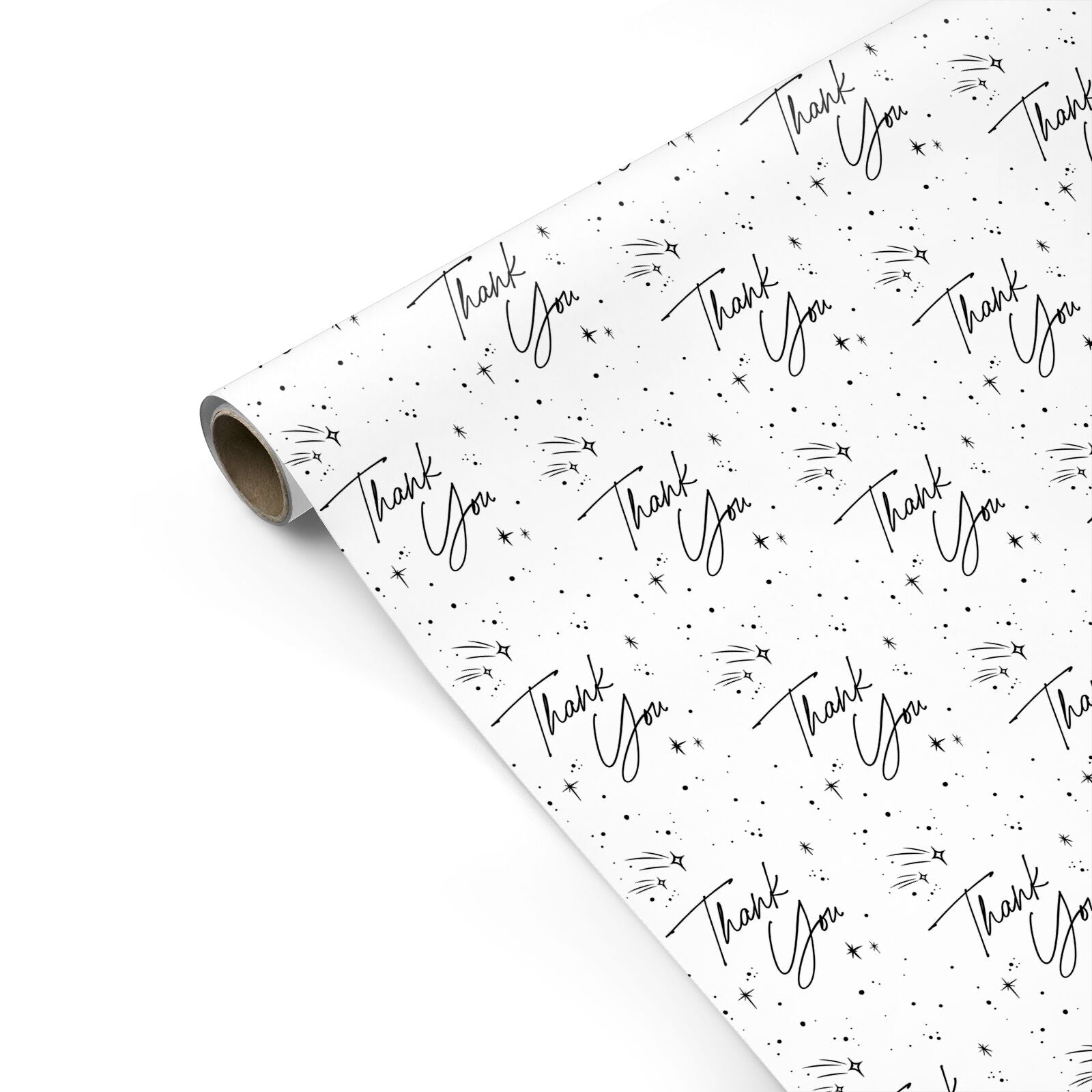 Monochrome Thank You Wrapping Paper – Dyefor