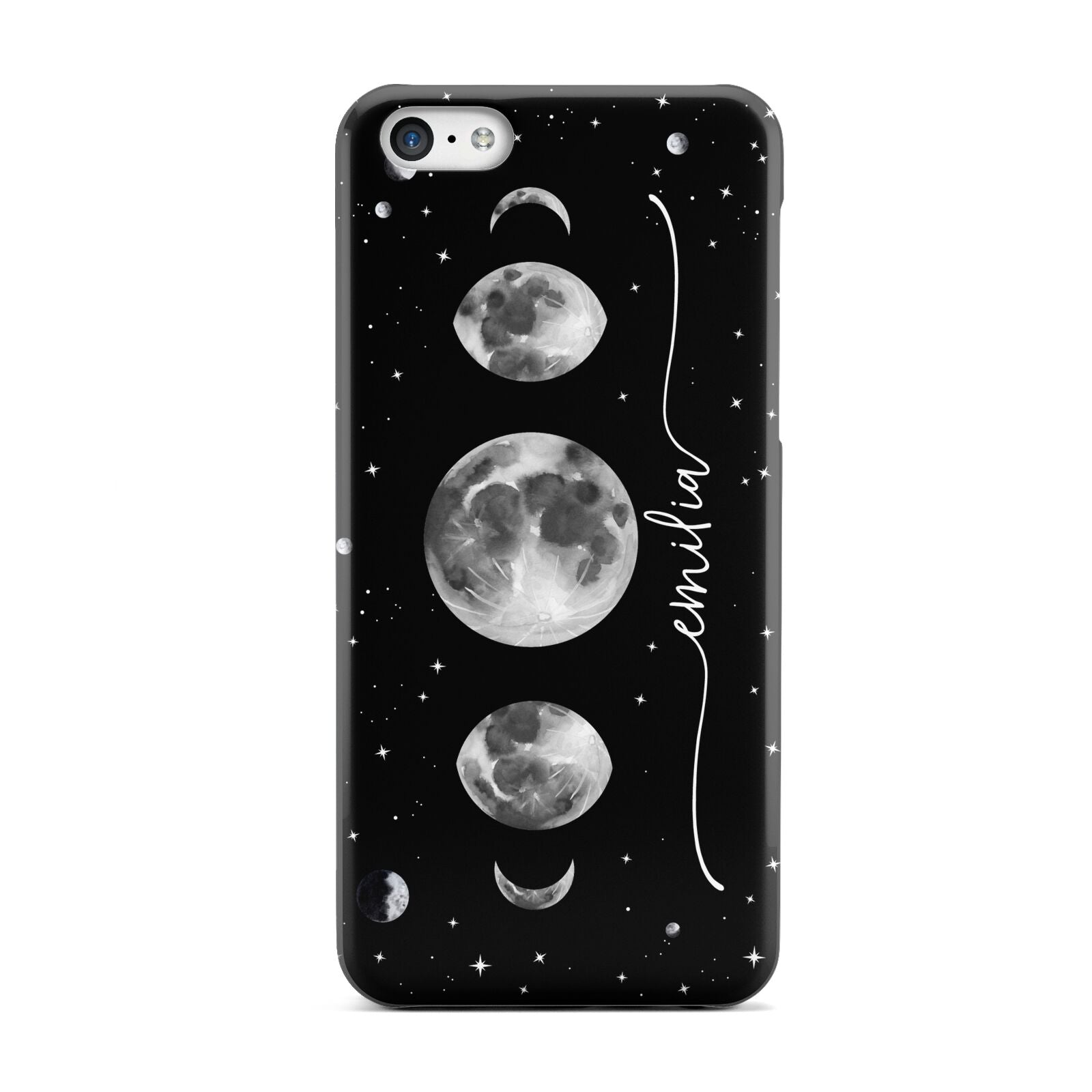 Moon Phases Personalised Name iPhone Case – Dyefor