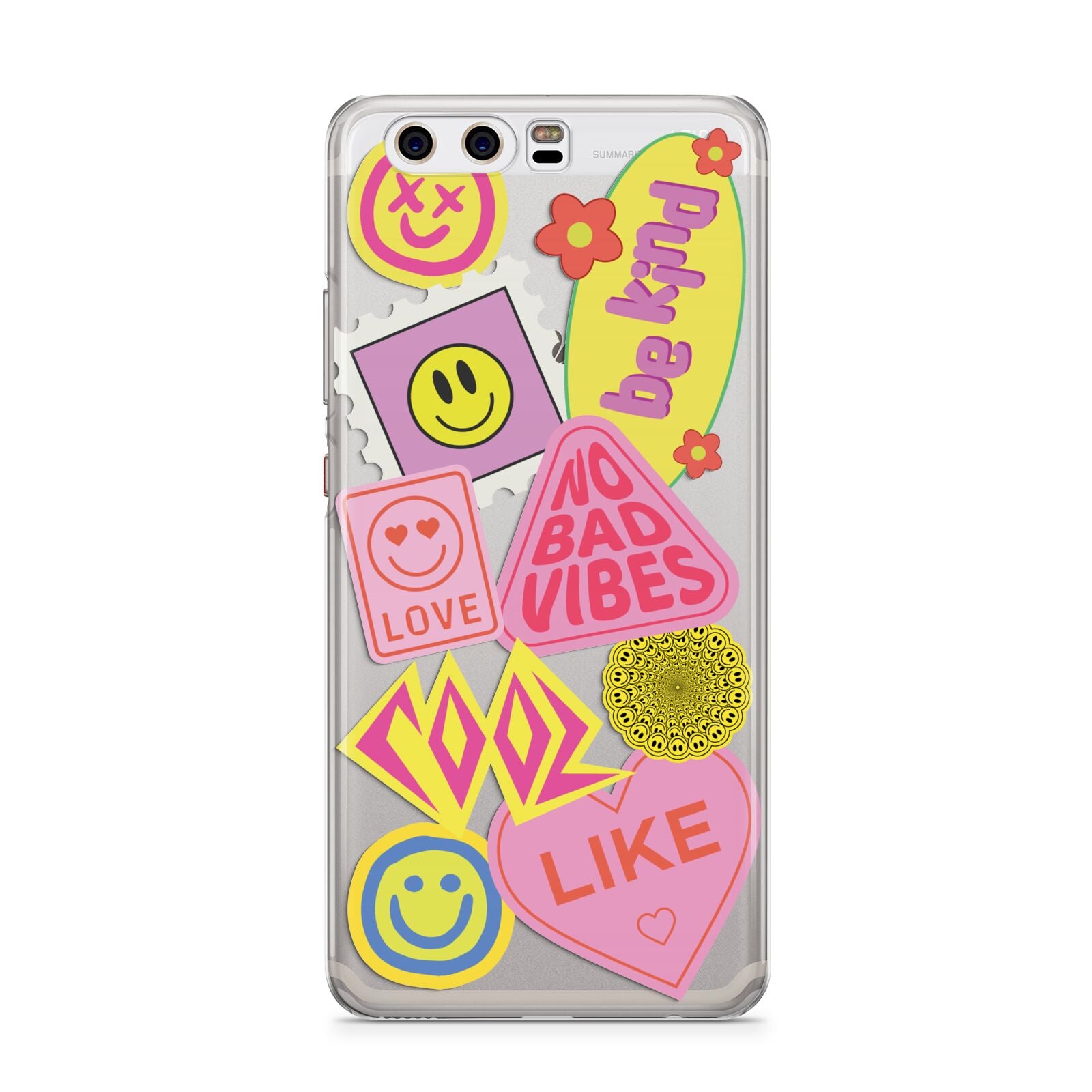 No Bad Vibes Sticker Huawei Case – Dyefor