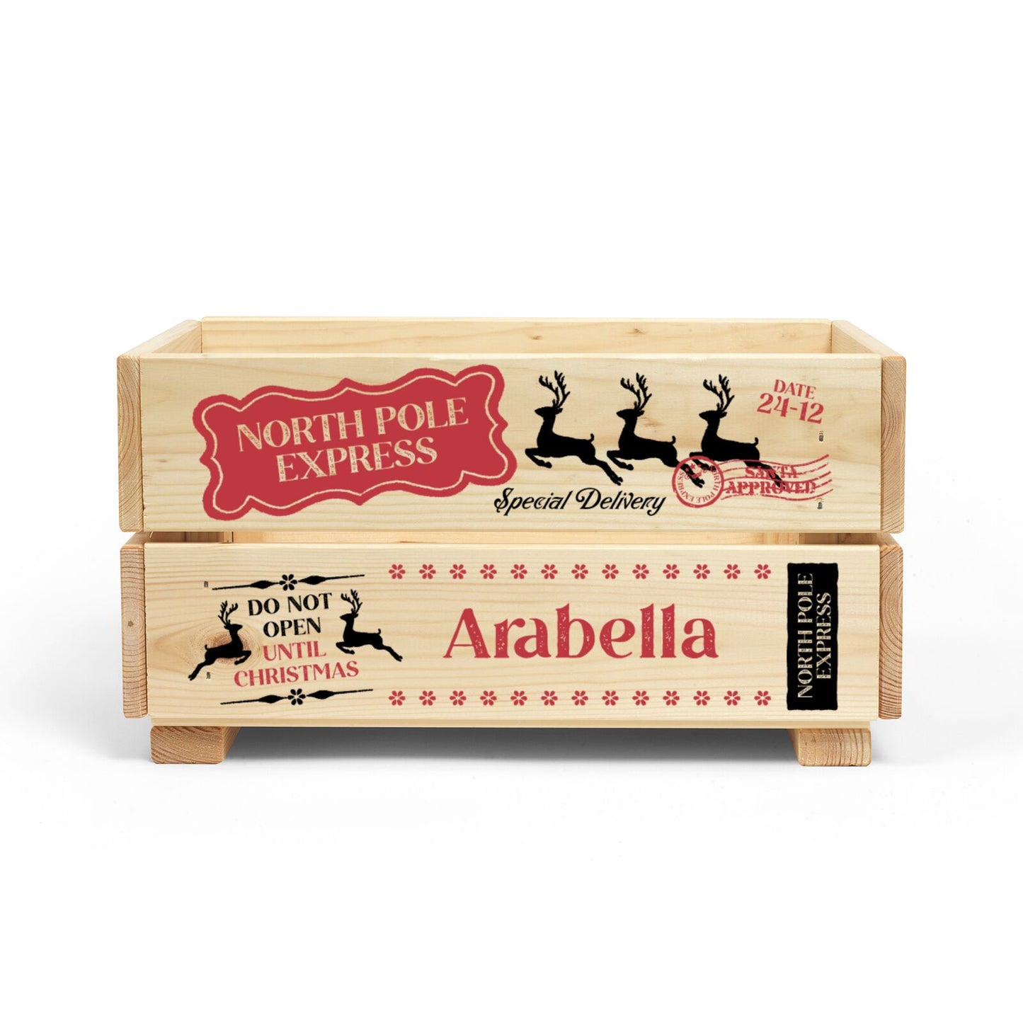 North Pole Express Personalised Christmas Eve Crate – Dyefor