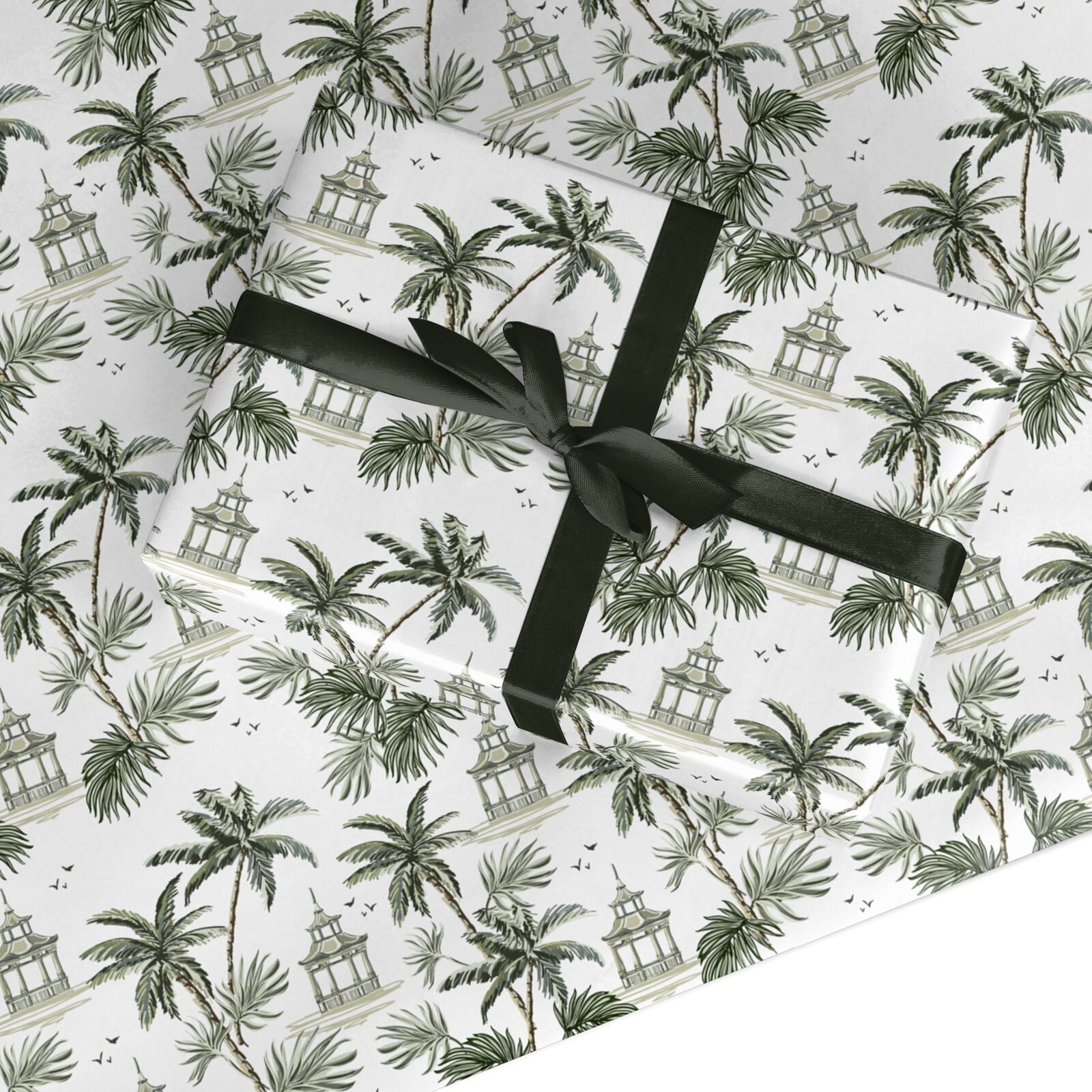 Palm Tree Pattern Wrapping Paper – Dyefor