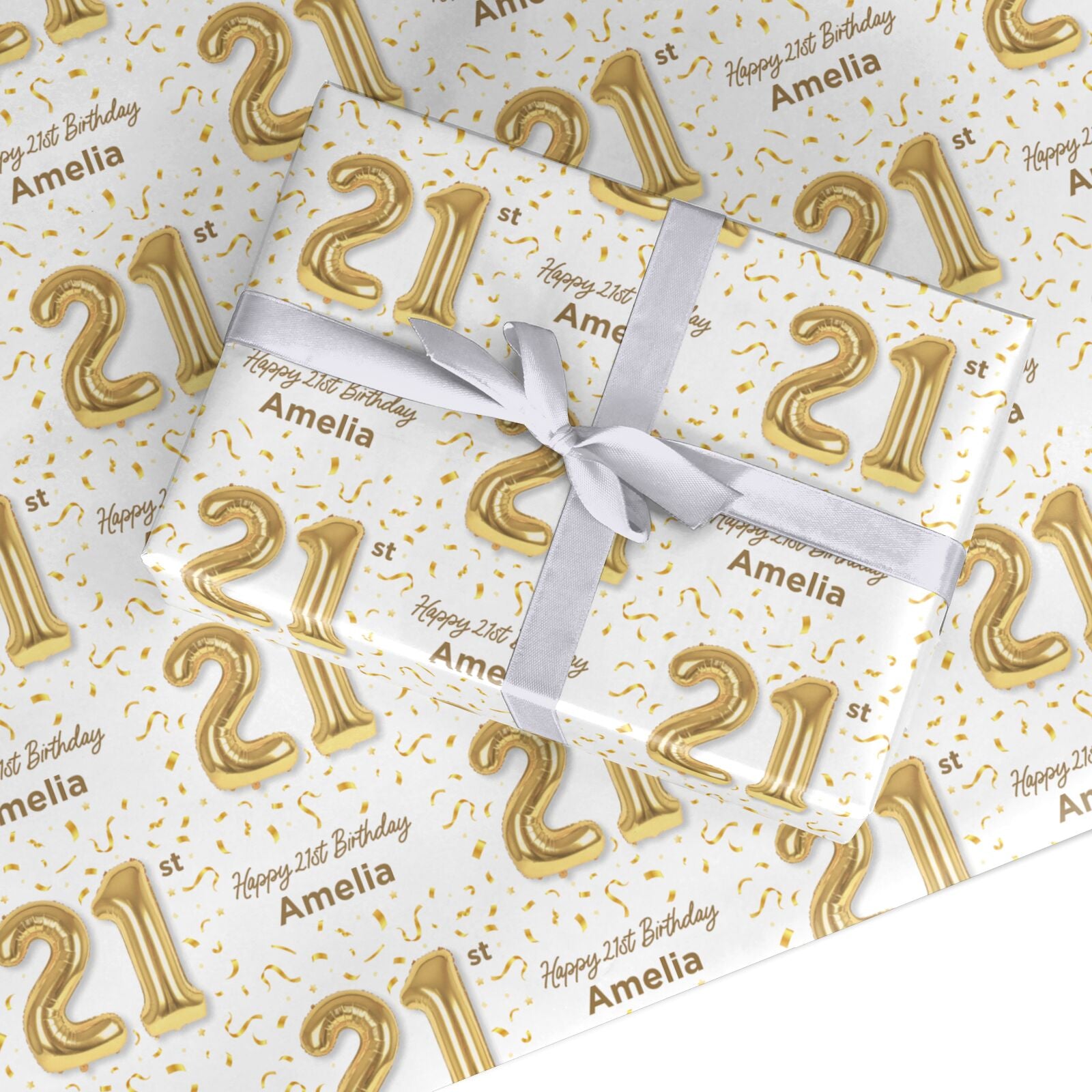 Personalised 21st Birthday Wrapping Paper – Dyefor
