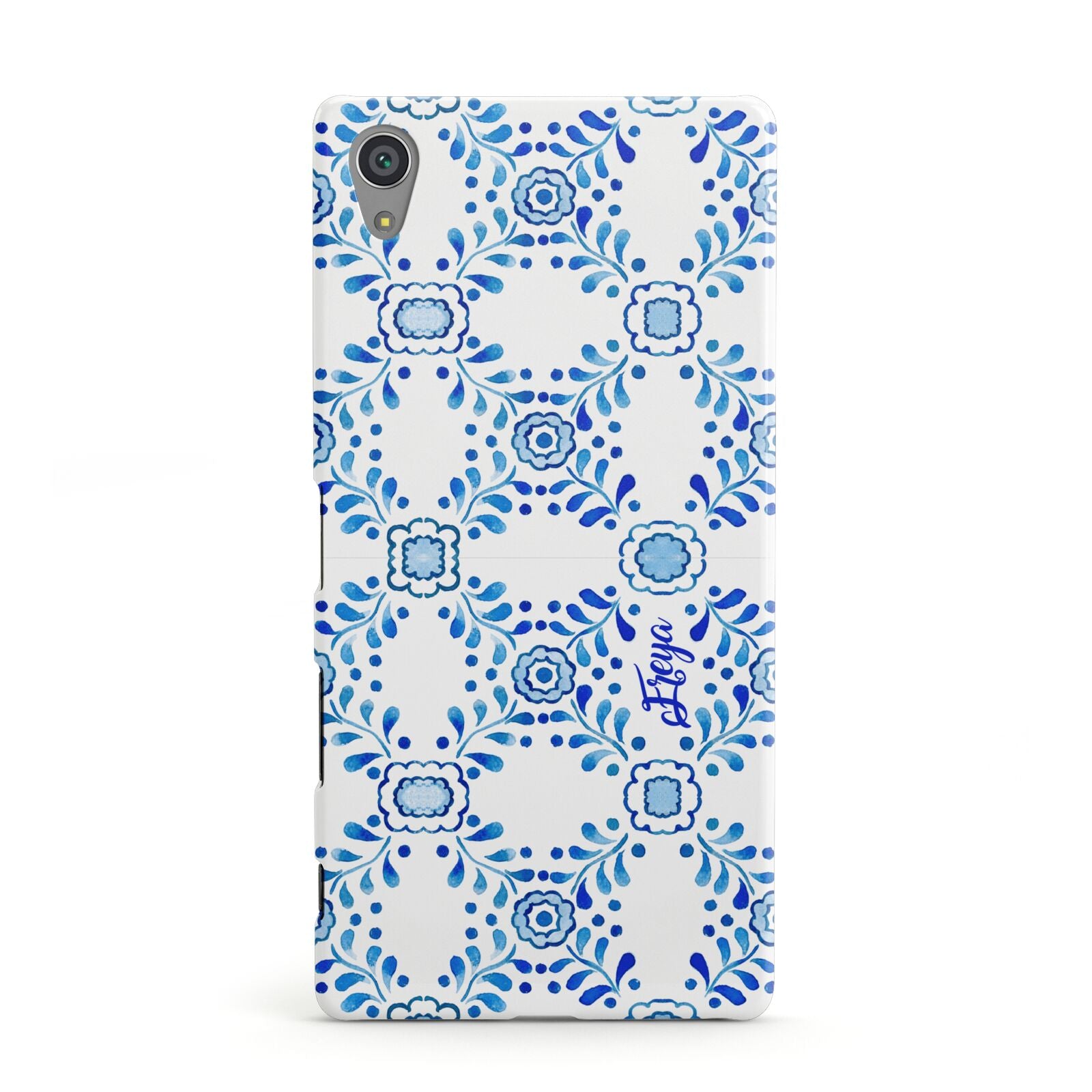 Personalised Floral Greek Tiles Sony Case – Dyefor