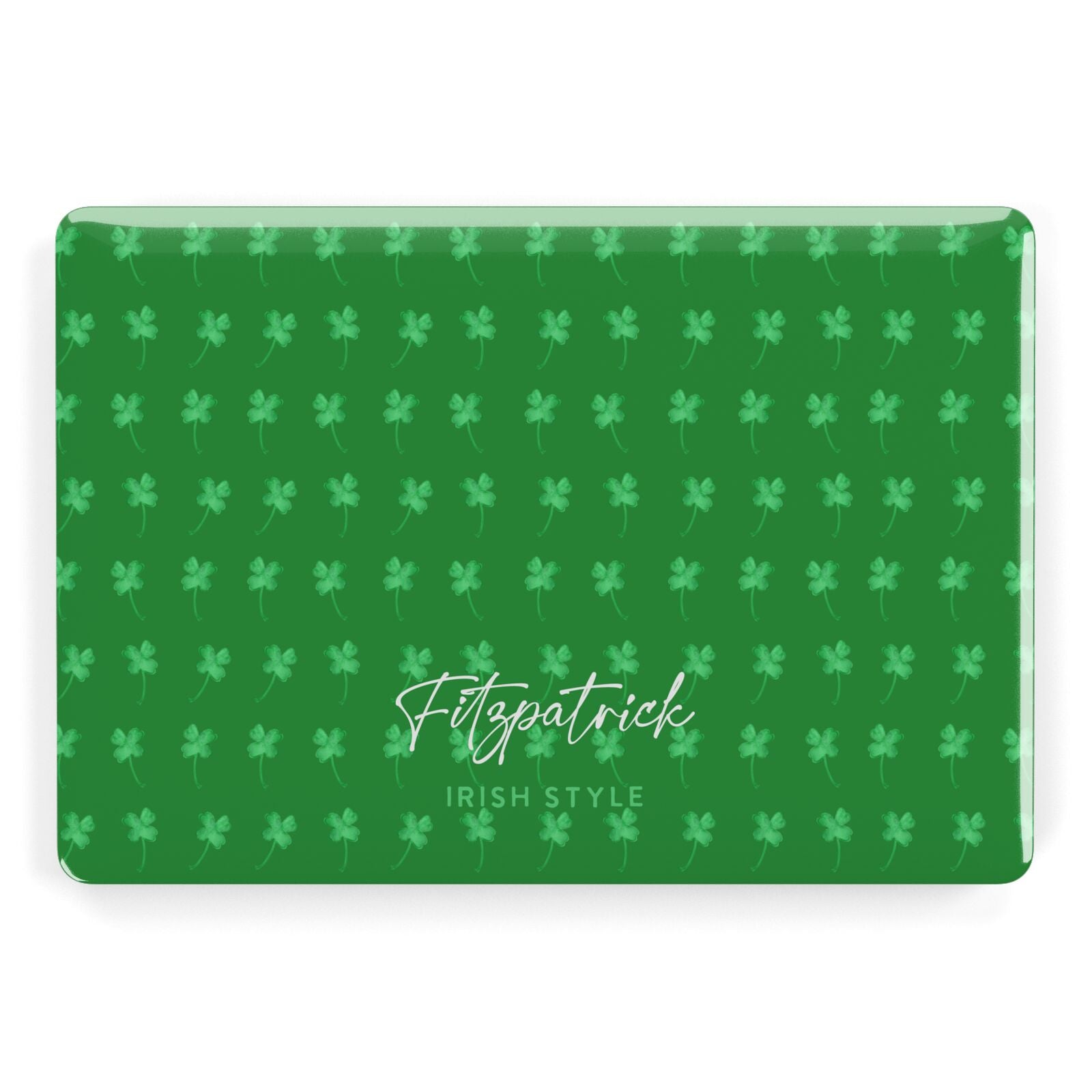 Personalised Green Shamrock Macbook Case – Dyefor