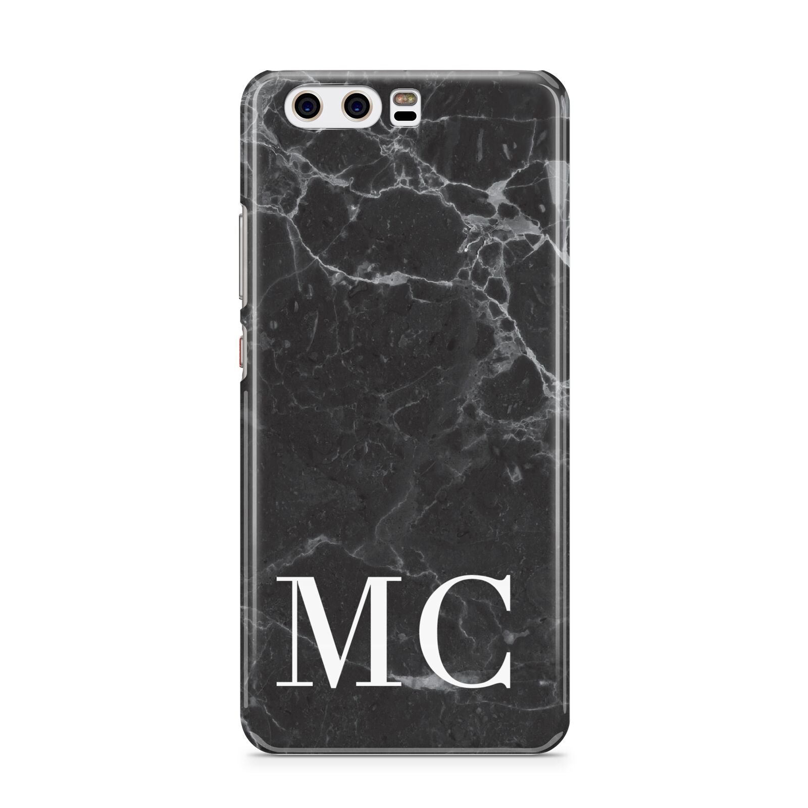 Personalised Monogram Black Marble Huawei Case – Dyefor