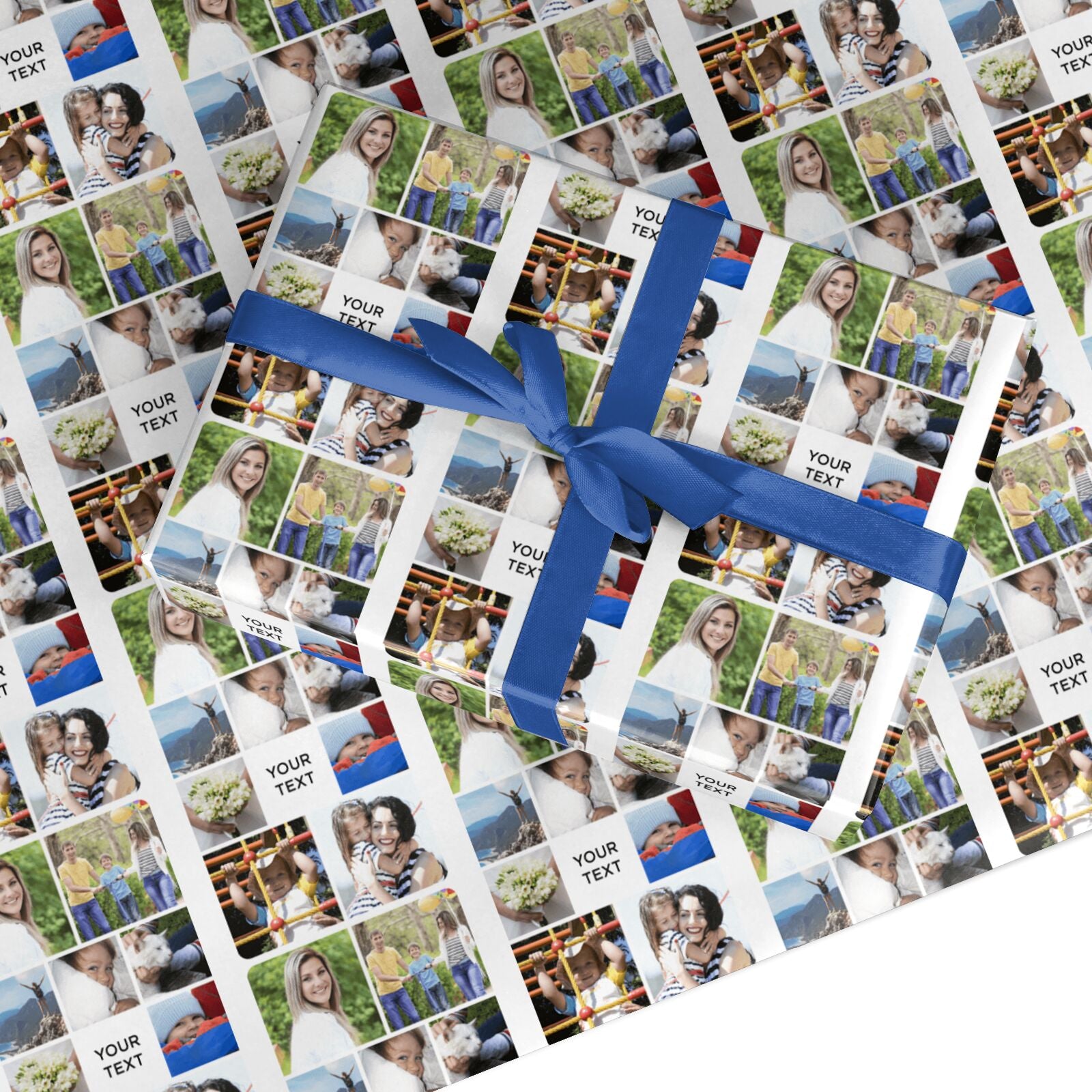 Personalised Photo Grid Wrapping Paper – Dyefor