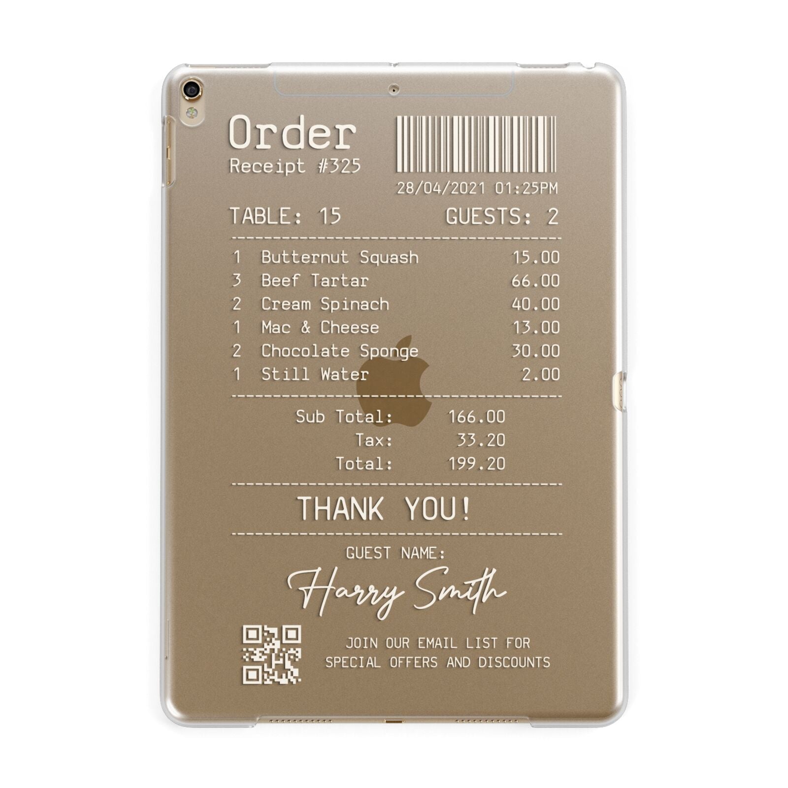 Personalised Receipt iPad Case – Dyefor