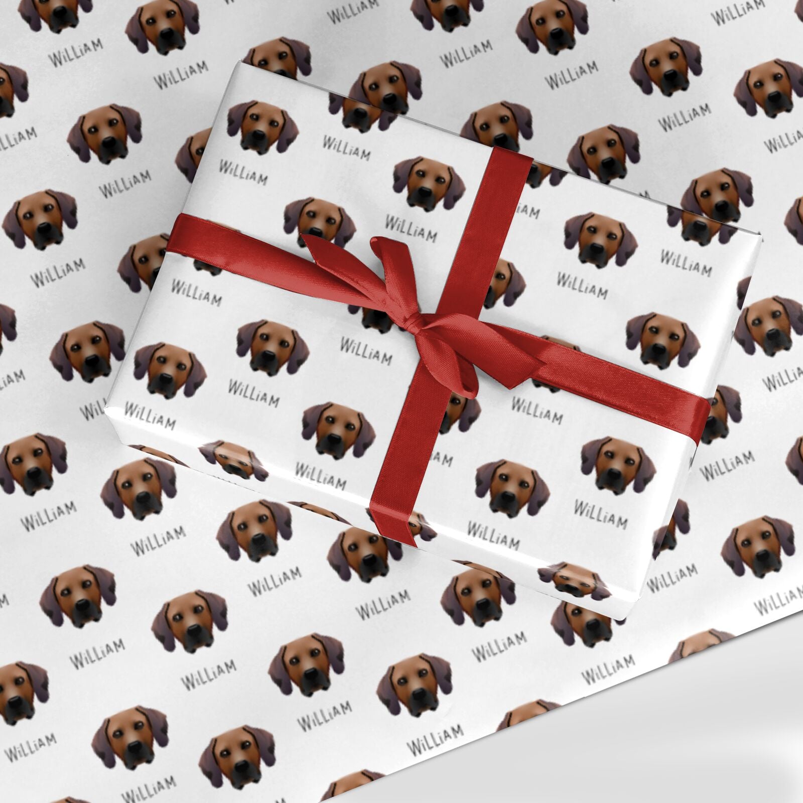 Rhodesian Ridgeback Icon with Name Wrapping Paper – Dyefor