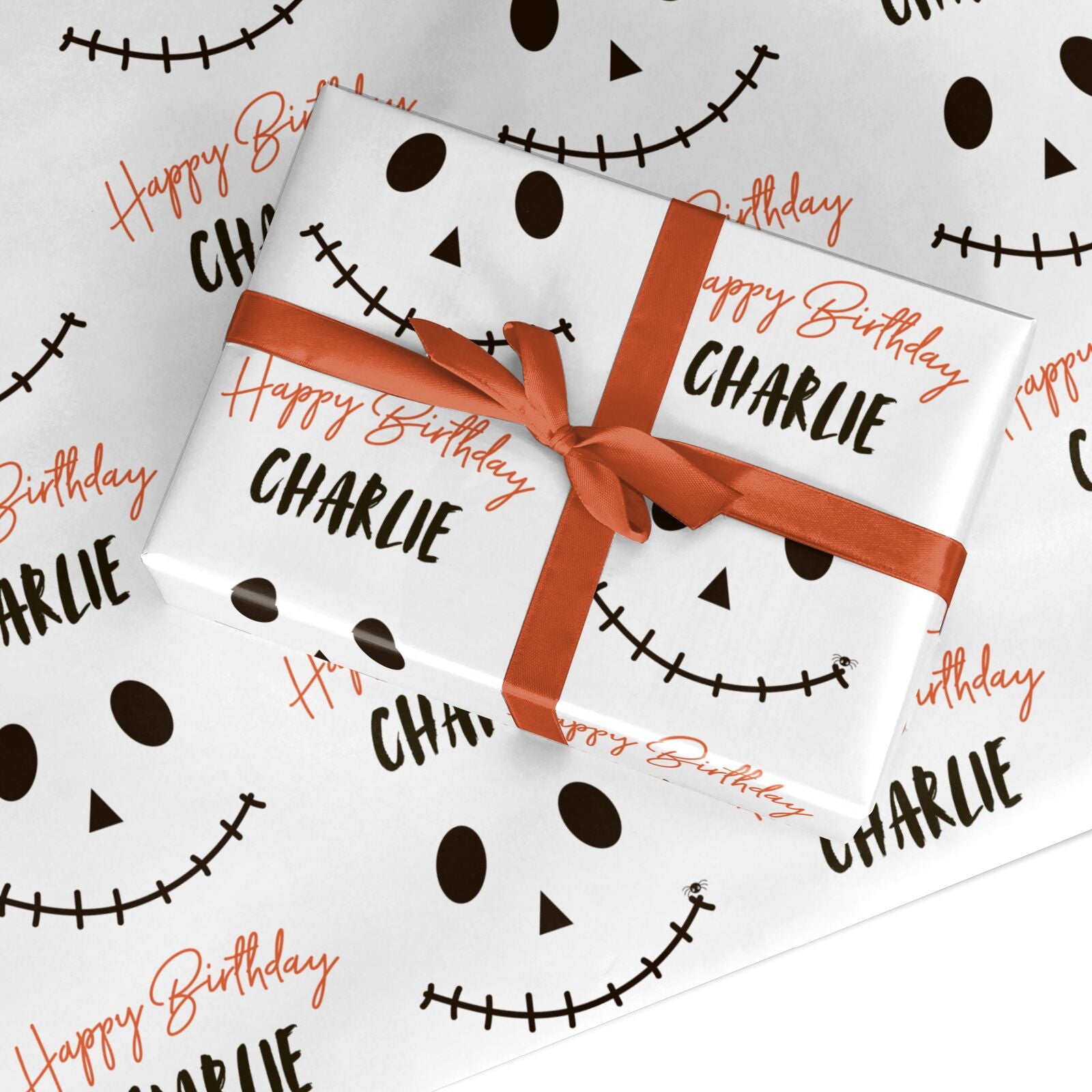 Spooktacular Birthday Personalised Wrapping Paper – Dyefor