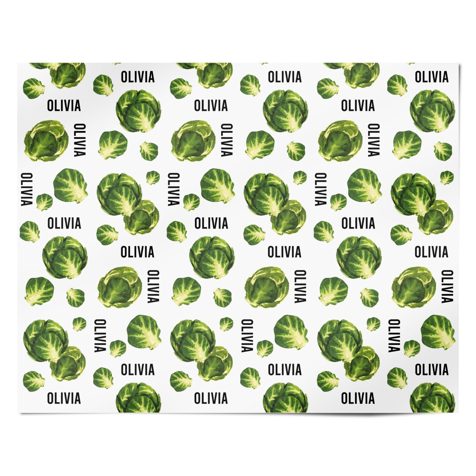 Sprouts with Name Wrapping Paper – Dyefor