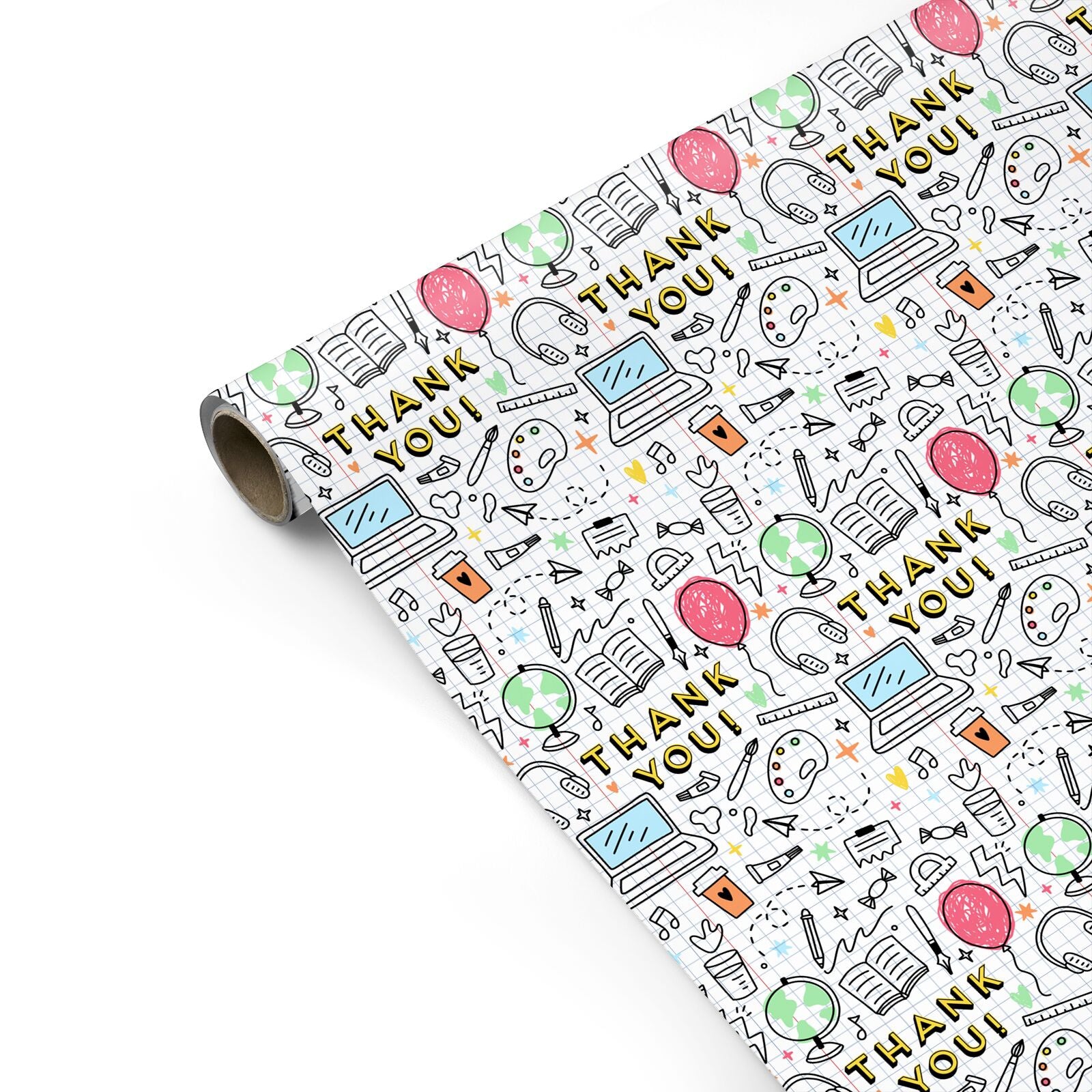 Thank You School Teacher Wrapping Paper – Dyefor