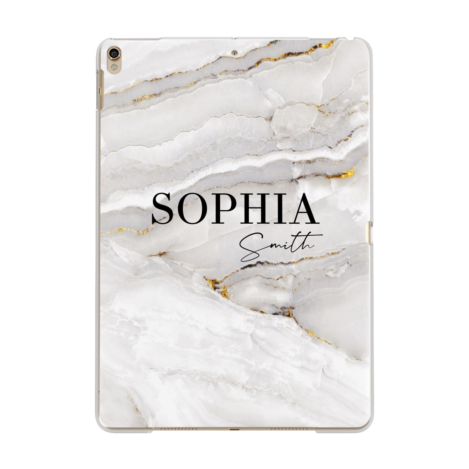 White And Gold Marble iPad Case – Dyefor