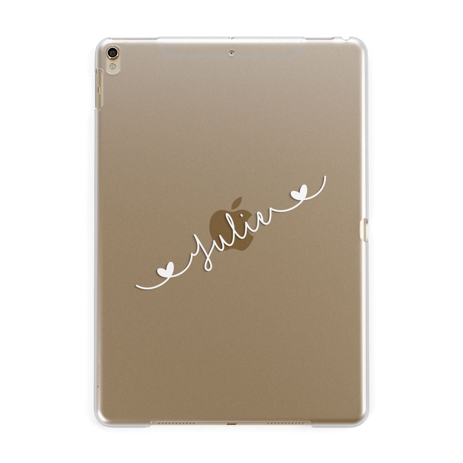 White Sloped Handwritten Name iPad Case – Dyefor